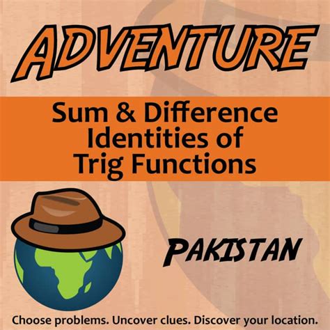 Sum And Difference Identities Of Trig Functions Activity Pakistan Adventure