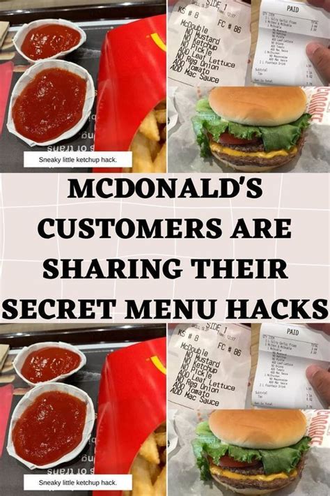 Mcdonalds Customers Are Sharing Their Secret Menu Hacks Secret Menu