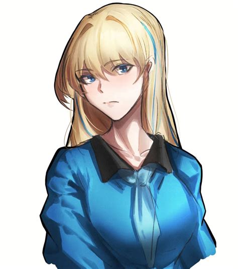 Safebooru 1girl Blonde Hair Blue Archive Blue Eyes Blue Hair Blush