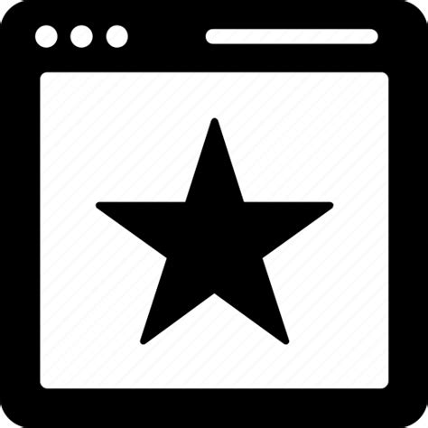 Favorite Webpage Browser Favorite Page Star Web Webpage Icon Download On Iconfinder