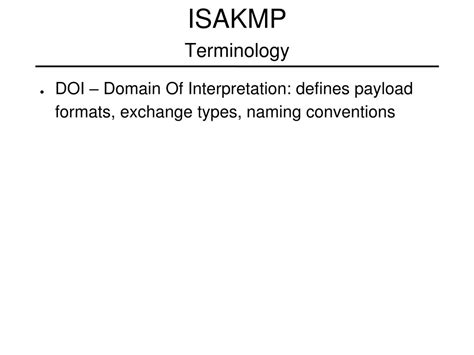 PPT ISAKMP PowerPoint Presentation Free Download ID 1086394