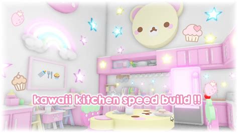 Kawaii Kitchen Speed Build Roblox Adopt Me Speed Build Youtube