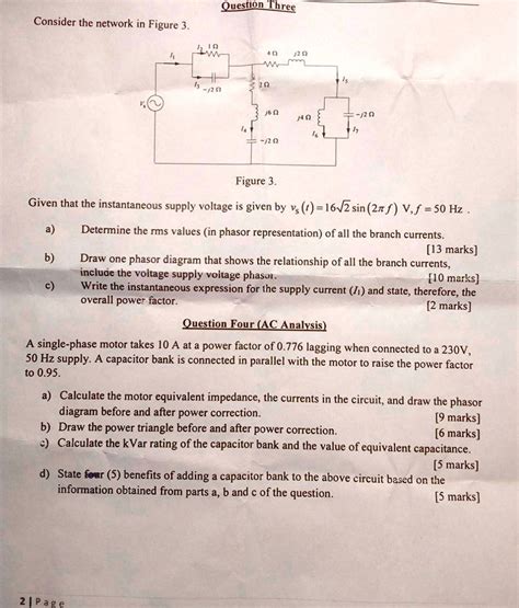 solved question three consider the network in figure 3 110 Î© 49 Î