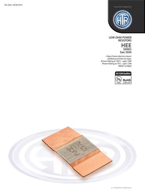 Htr India Products Electron Beam Welded Current Sense Resistors Hee English Pdf