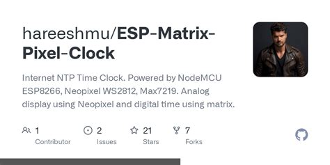 GitHub Hareeshmu ESP Matrix Pixel Clock Internet NTP Time Clock Powered By NodeMCU ESP