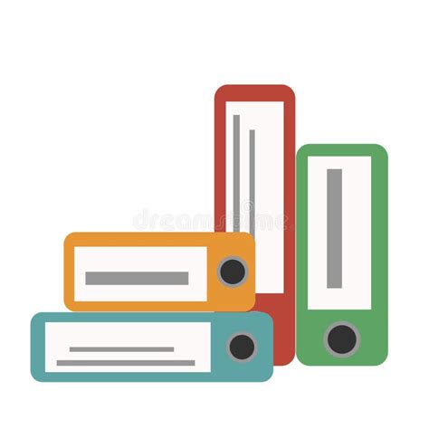 Office Folders Boxes Document Organization Archive Blank Stack Data File Information Vector