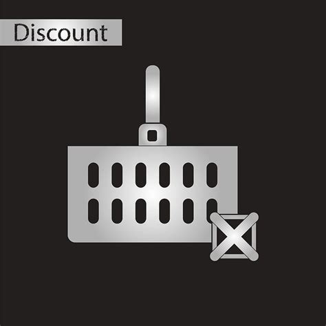 흑인과 백인 스타일 아이콘 쇼핑 카트 할인 벡터 Ai Eps Uidownload