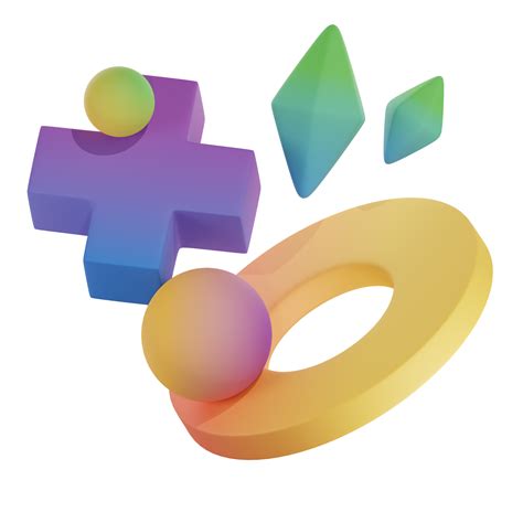 Abstract Shape Gradient 6 3d Illustration 27118878 Png