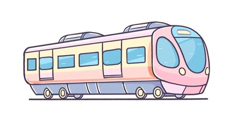 Cartoon Passenger Train