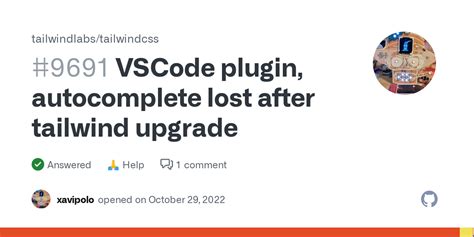 Vscode Plugin Autocomplete Lost After Tailwind Upgrade · Tailwindlabs