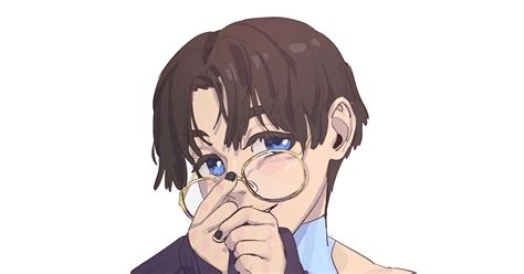 メガネ Shy Glasses Boyreupload Nico Bunbunsonのイラスト Pixiv