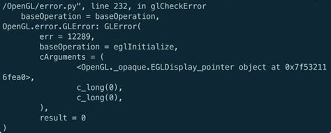 OpenGL Error GLError GLError Err Issue Mkocabas VIBE GitHub