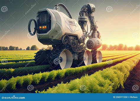 Futuristic Farming Automation Using Advanced Machines With Robotic Arm