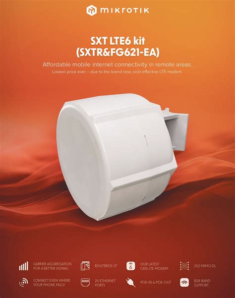 MikroTik SXT LTE Kit QCA CPU MIPSBE Architecture X Ethernet Ports X MIMO DL B