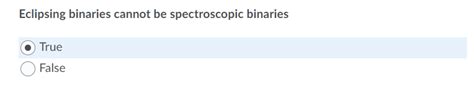 solved eclipsing binaries cannot be spectroscopic binaries