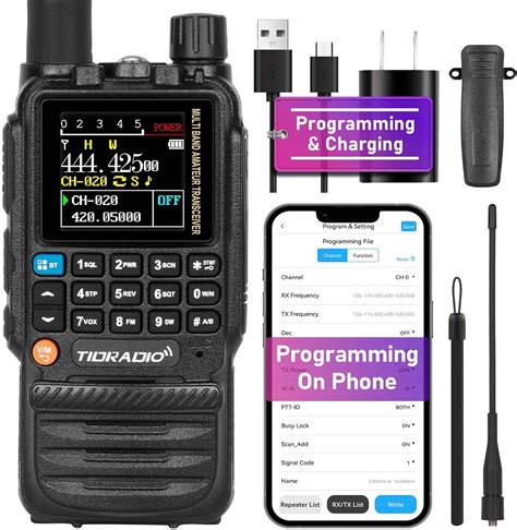 Amazon Com TIDRADIO TD H3 GMRS Radio Multi Band Receiving Long Range Walkie Talkies USB C