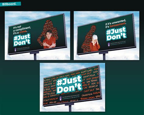 Justdont Sexual Harassment Awareness Campaign On Behance