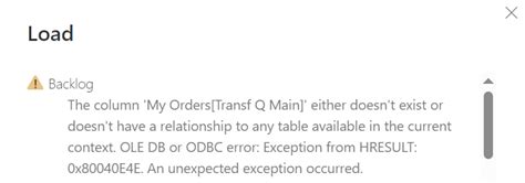 Load Errors Rpowerbi