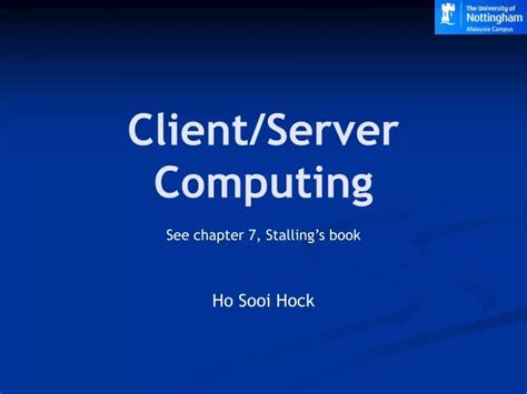 Ppt Clientserver Computing Trends Applications And Middleware