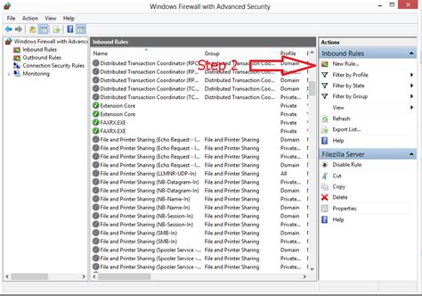 Filezilla Firewall Settings Fasrrail