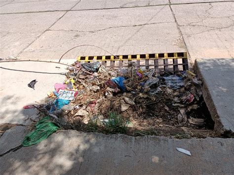 Basura Y Residuos Tapan Coladeras De Jerez