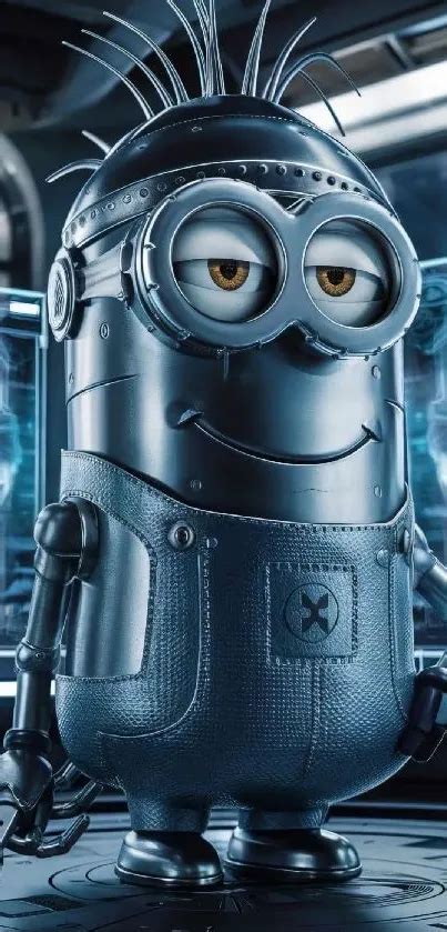Futuristic Minion Robot Wallpaper Free Download