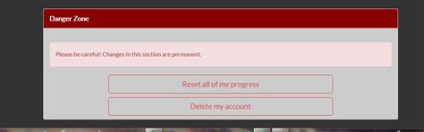 sections missing from settings page · issue 17278 · freecodecamp