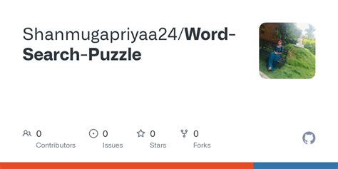 Github Shanmugapriyaa Word Search Puzzle