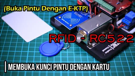 membuat kunci pintu dg kartu arduino rfid door lock youtube