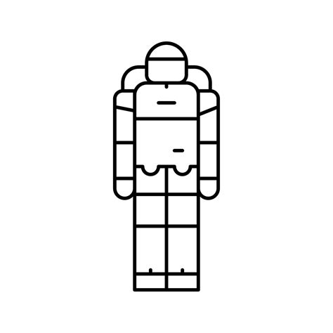 Science Robot Line Icon Vector Illustration Vector Art At Vecteezy