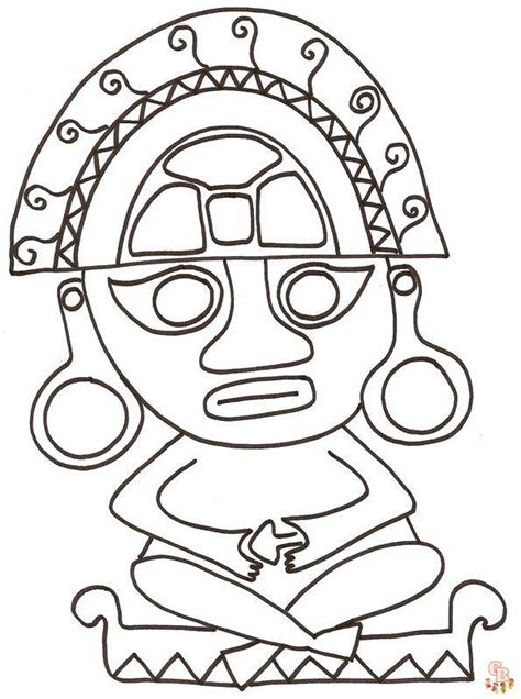 Coloriage Petit Inca Un Voyage Cr Atif Dans Les Civilisations