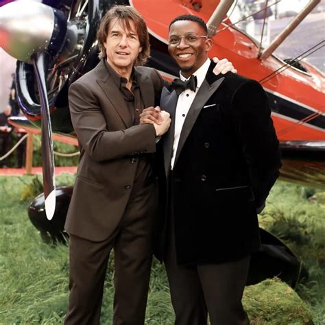 Lawrence Maleka Rubs Shoulders With Tom Cruise At Mission Impossible