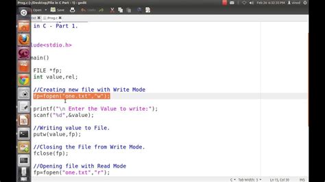 File Operation In C Youtube