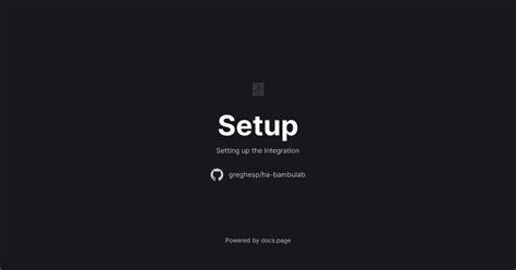 Setup