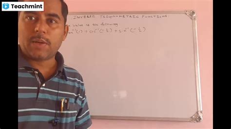 INVERSE TRIGONOMETRIC FUNCTIONS MATHEMATICS Class Recording Teachmint