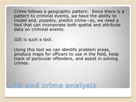 PPT GIS And Crime PowerPoint Presentation Free Download ID 2221536