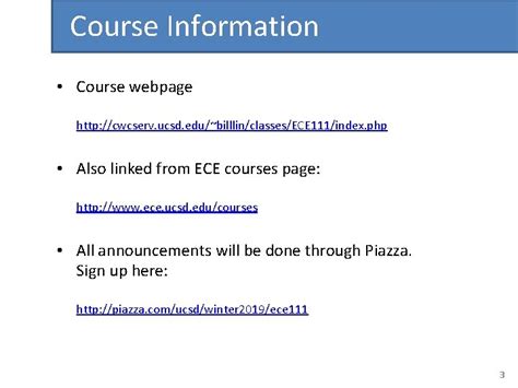 Lecture 1 Introduction Ucsd Ece 111 Prof Bill