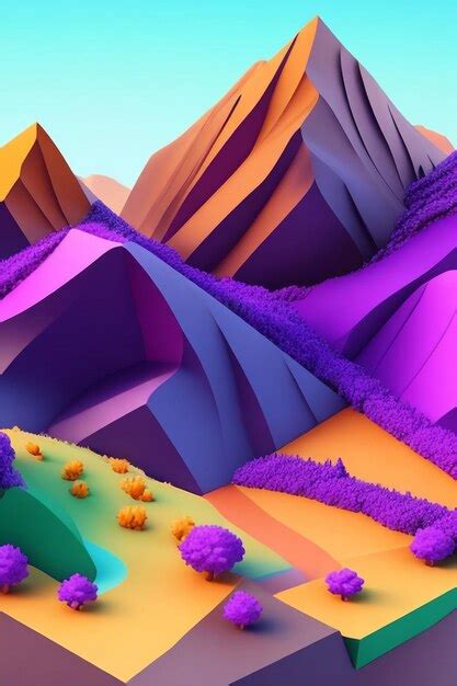 Premium Ai Image Abstract 3d Landscape Data Visualization Concept