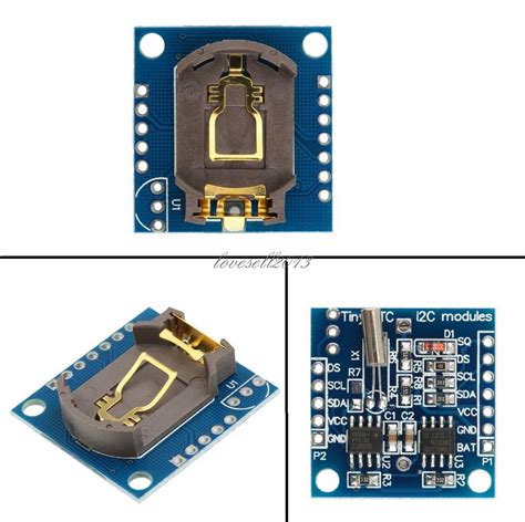 2PCS I2C RTC DS1307 AT24C32 Real Time Clock Module For AVR ARM PIC SMD ...