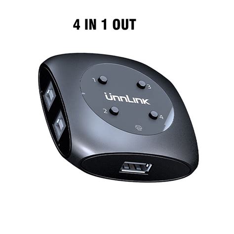 Unnlink Usb Switch 4 Computers Delen 1 Printer Sne Vicedeal