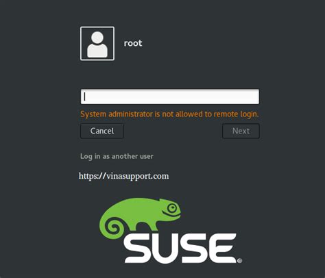 Fix lỗi System administrator is not allowed to remote login trên SuSE Linux
