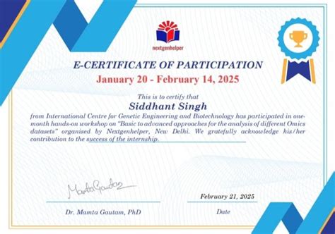 i m excited to share that i have successfully completed a one month… siddhant singh