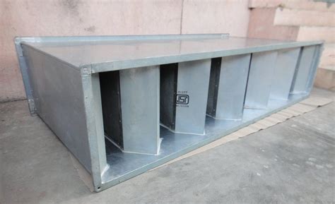 Galvanized Iron Simple Rectangular Sound Attenuator For Noise Control Window Grill At Best