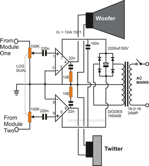 Simple Surround Sound Circuit Diagram