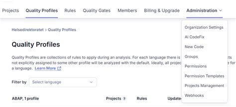 Turn Off Analysis Of A Quality Profiles Sonarqube Cloud Sonar Community