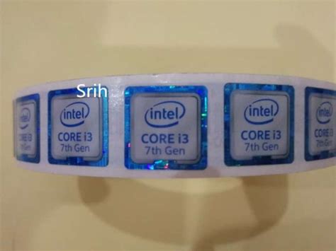 Jual Stiker Logo Core I3 7th Gen Original Di Seller Retail Indo Global