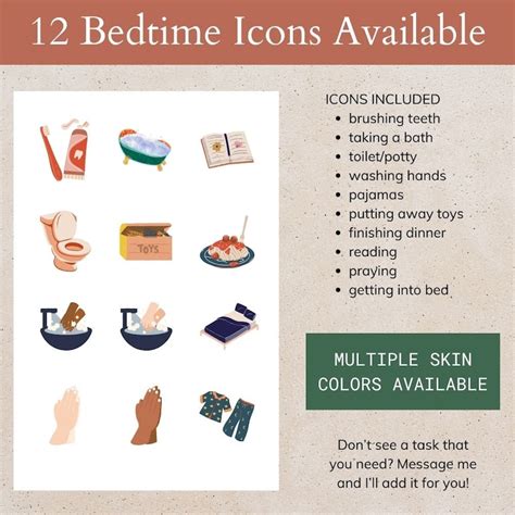 Bedtime Routine Flip Chart Printable Editable Aba Visual Schedule For