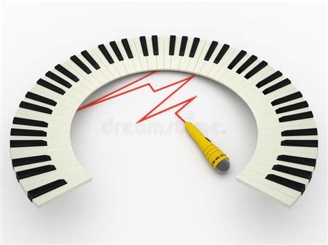 Curved Piano Keyboard Stock Vector Illustration Of Keyboard 27040096