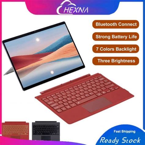 Bluetooth Wireless Keyboard With Touchpad For Microsoft Surface Pro 8 9 X 7 Plus 7 6 5 4 3 10 11