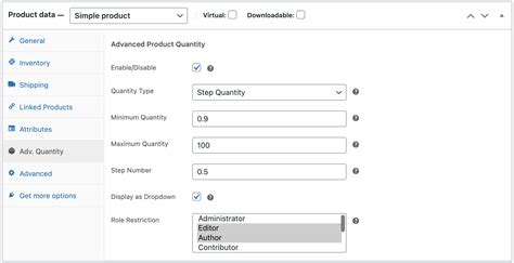 WooCommerce Product Quantity Fixed Incremental Dropdown